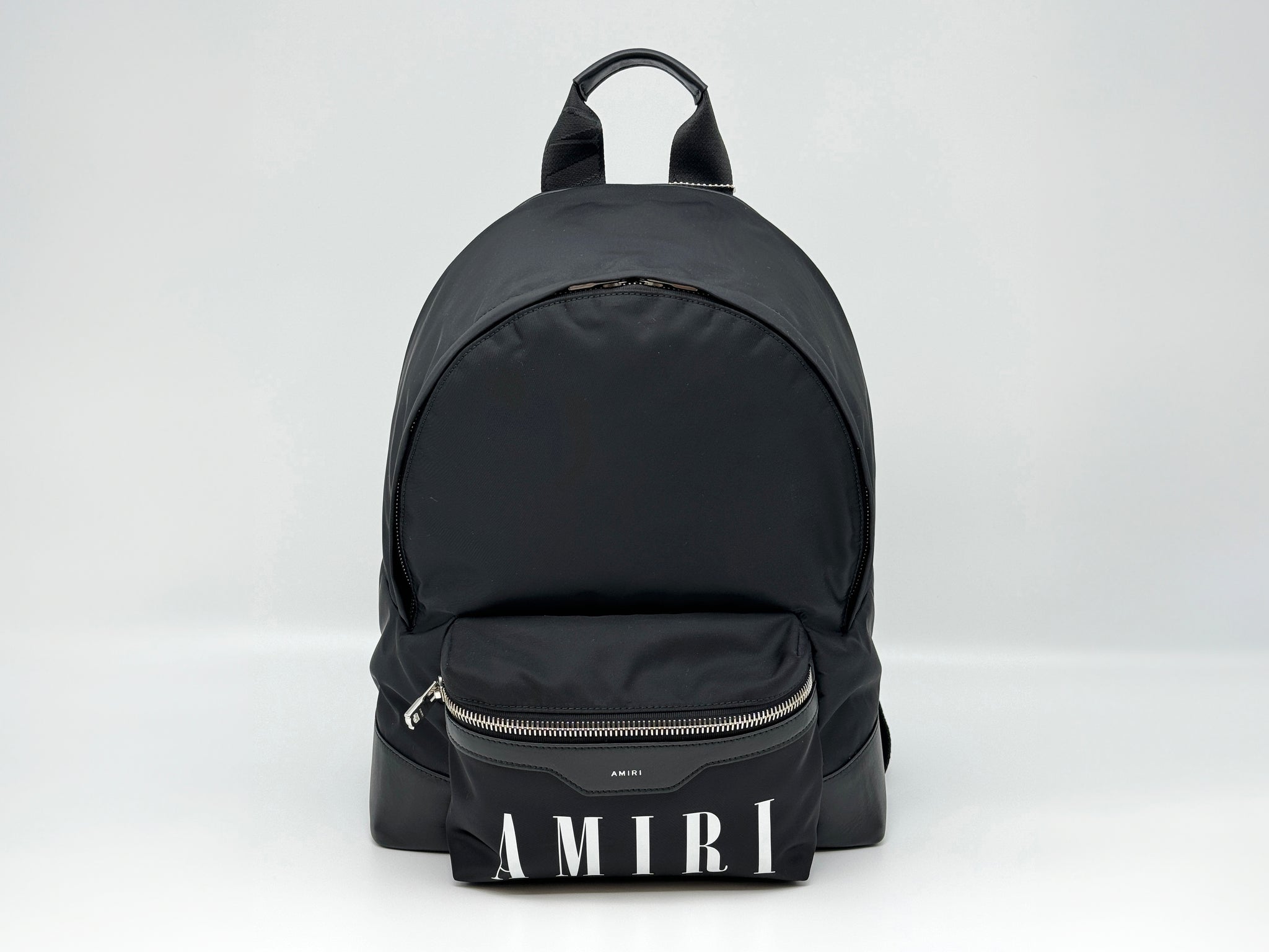 Amiri Men’s Black Nylon Backpack Classic Printed Logo