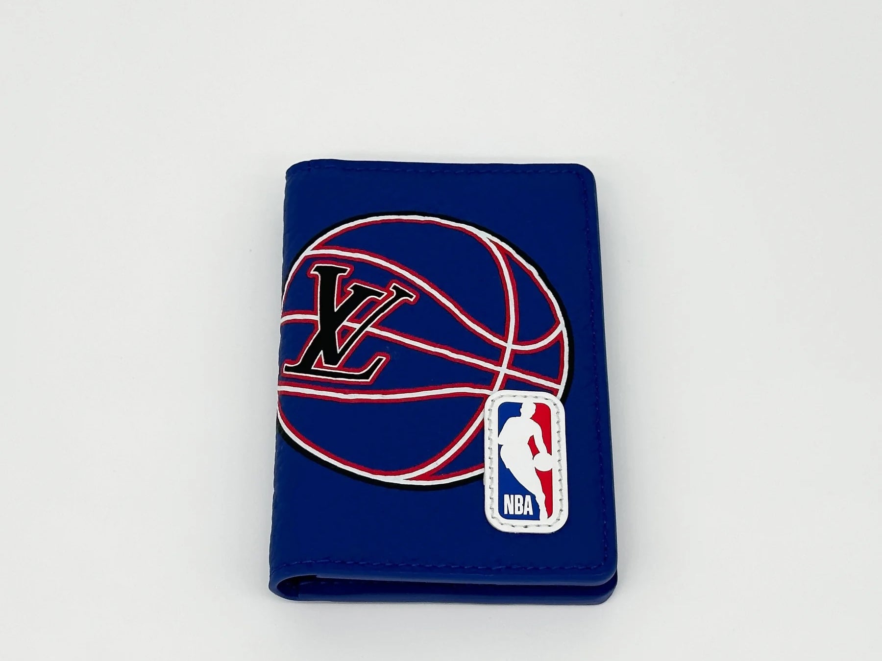 Louis Vuitton Pocket Organiser NBA Wave 3 Blue Taurillion Leather